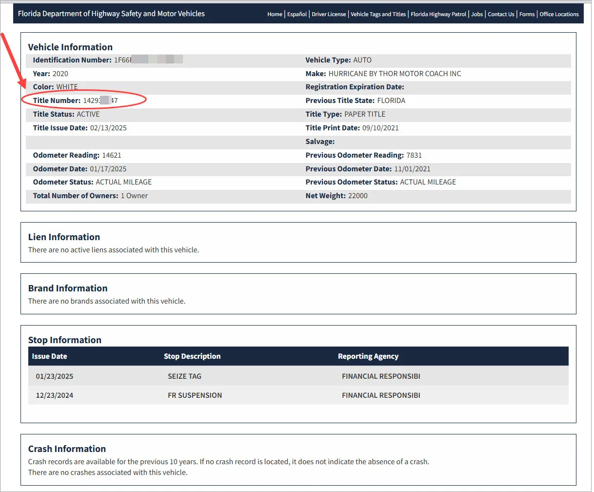 How to Find Vehicle Title Number and Check Title History - Super Easy