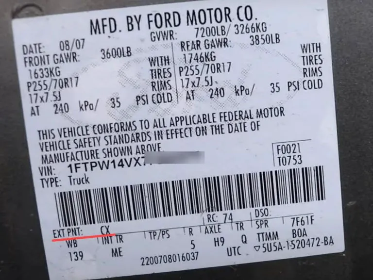 How to Find the Paint Code by VIN - Super Easy