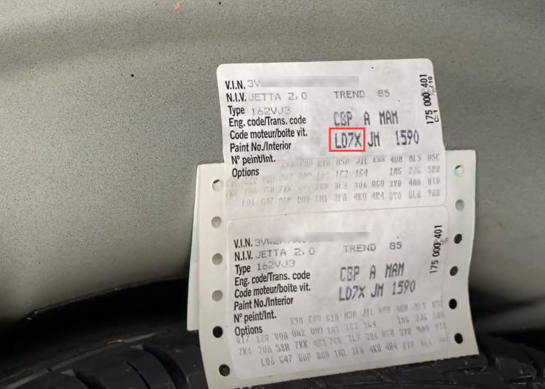 How to Find the Paint Code by VIN - Super Easy