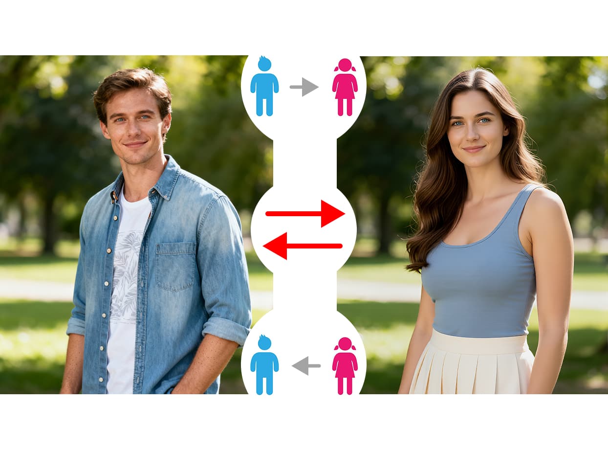 AI Gender Swap - See a gender-swapped version of yourself - Super Easy